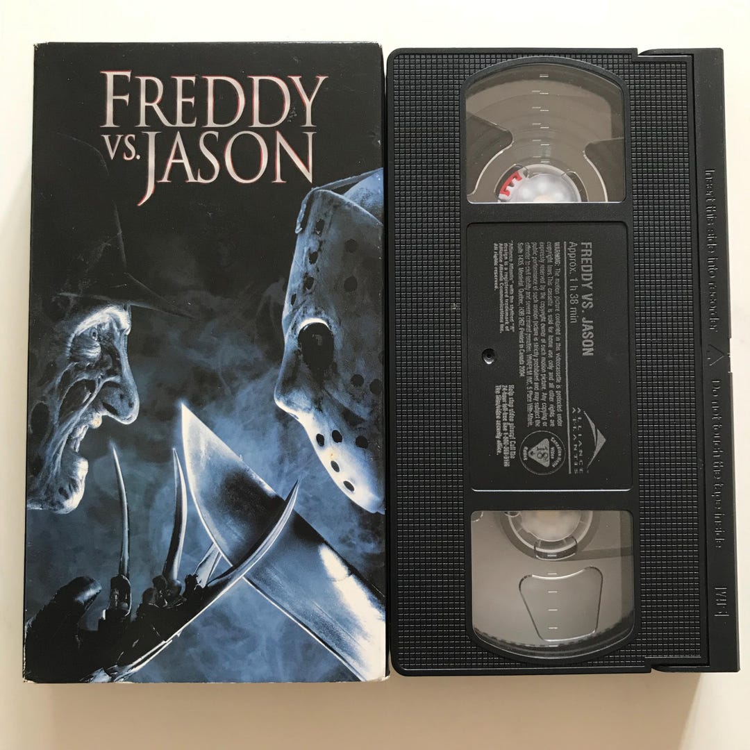 Freddy Vs. Jason VHS Tape 2003 Horror Cult 2000s Nostalgia Canadian ...