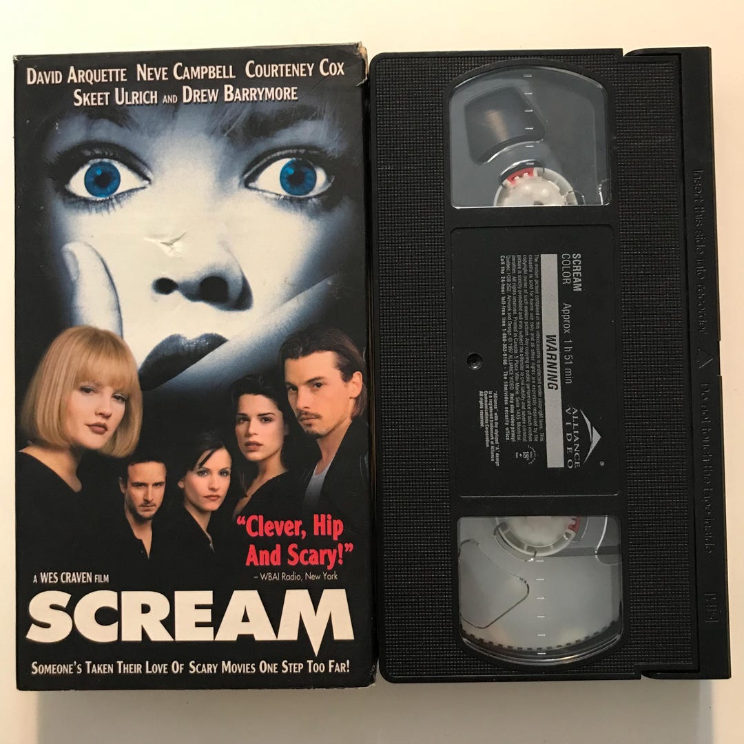 Vintage Scream VHS Tape Cult Horror 90s Nostalgia - Etsy