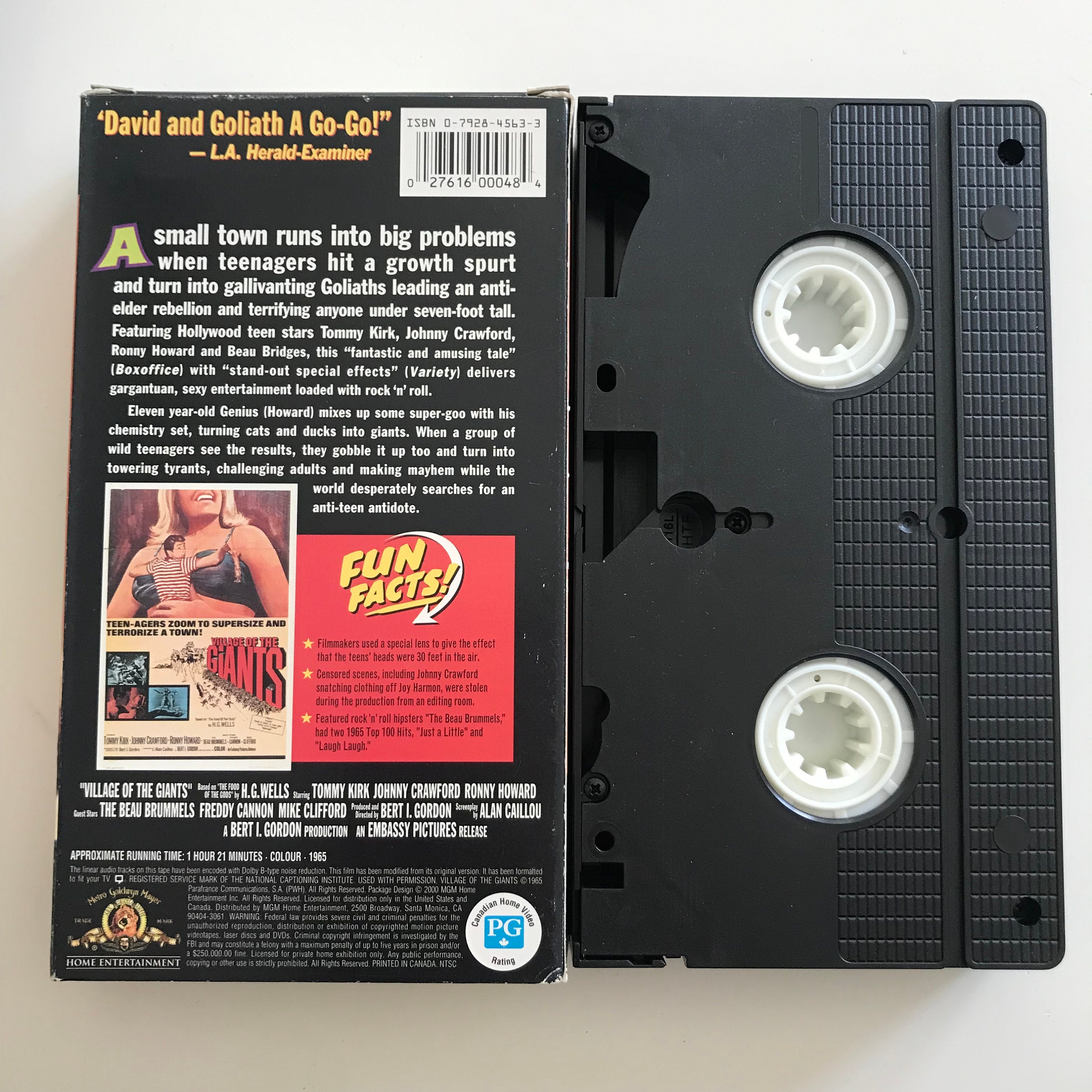 Village of the Giants VHS Tape MGM Midnite Movies 60s Teen Sci-fi - Etsy