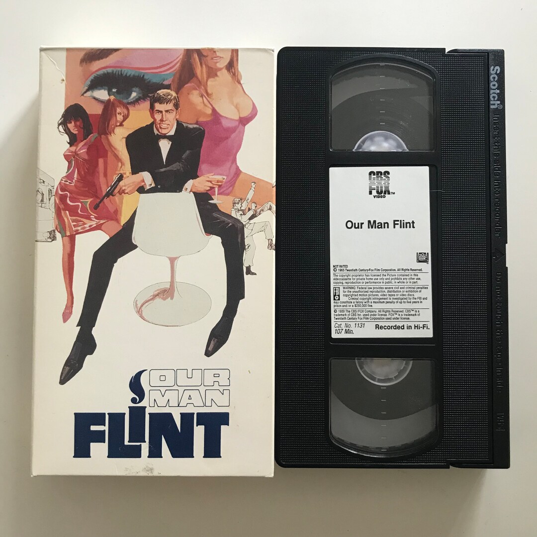 Our Man Flint VHS Tape 60s Espionage Action Spoof - Etsy