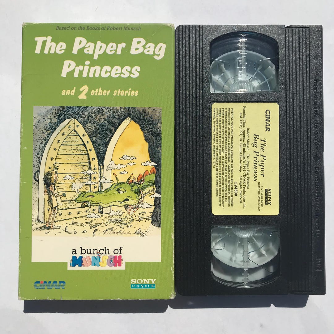A Bunch of Munsch - the Paper Bag Princess VHS 90s Animation Robert ...