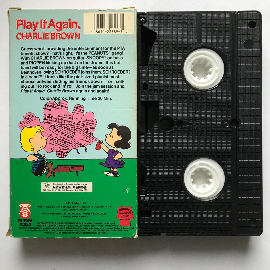Play It Again Charlie Brown VHS Hi-tops Video Retro 80s Animation - Etsy