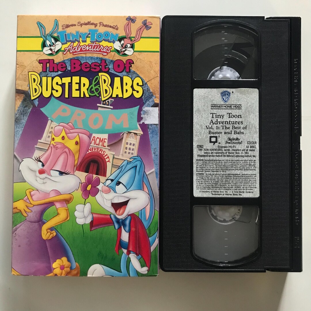 Tiny Toon Adventures the Best of Buster & Babs VHS Tape Retro Warner ...