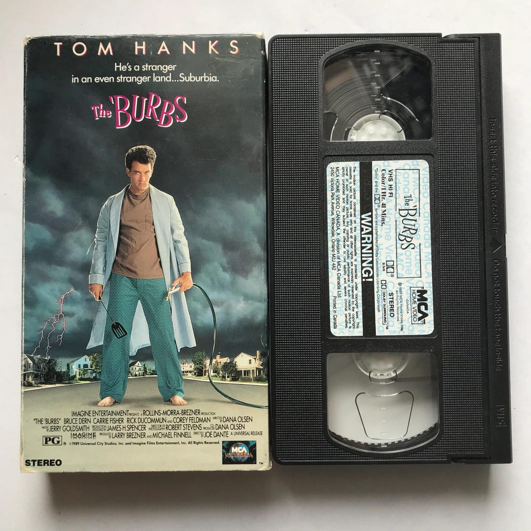 The Burbs VHS Tape Tom Hanks Corey Feldman 80s Cult Film Gift - Etsy