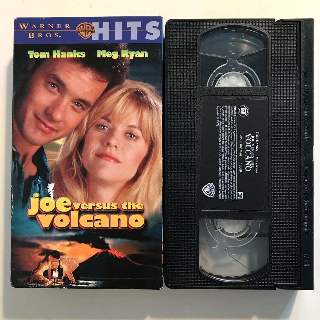 Joe Versus the Volcano VHS Tape 90s Tom Hanks Meg Ryan - Etsy