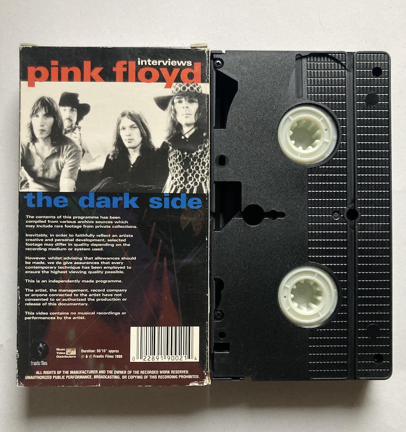 Pink Floyd - the Dark Side VHS Tape 70s 80s Psychedelic Rock ...