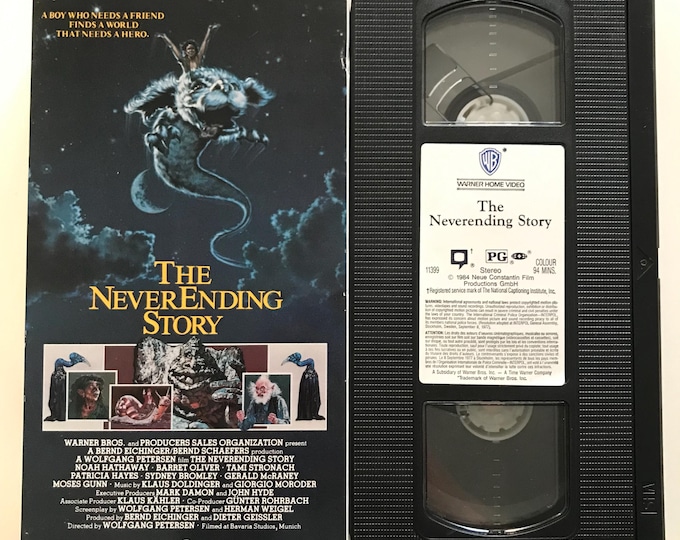 The Neverending Story VHS Tape 80s Cult Classic Fantasy Retro Gift - Etsy
