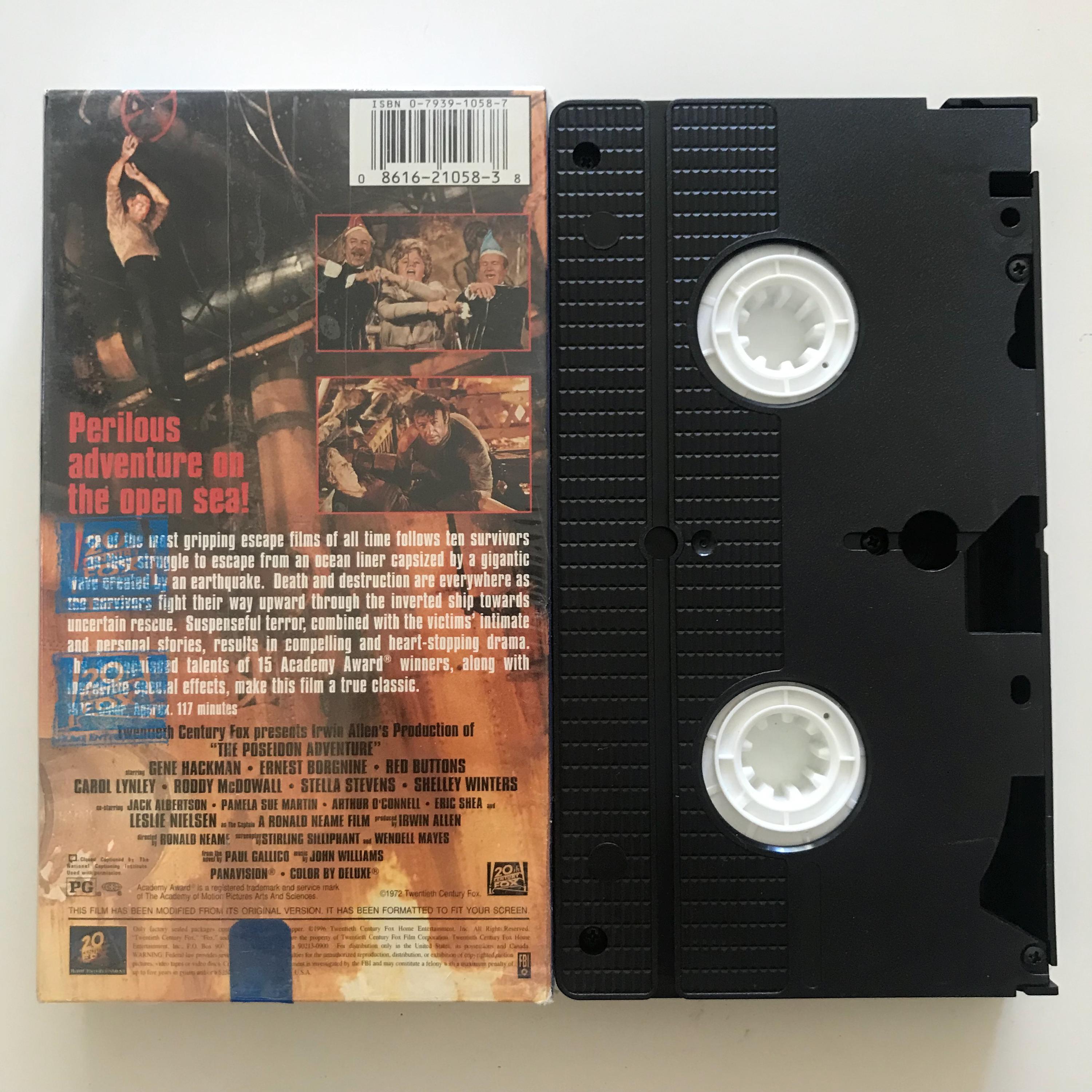 The Poseidon Adventure VHS Tape 70s Classic Underwater Action Cult Film ...