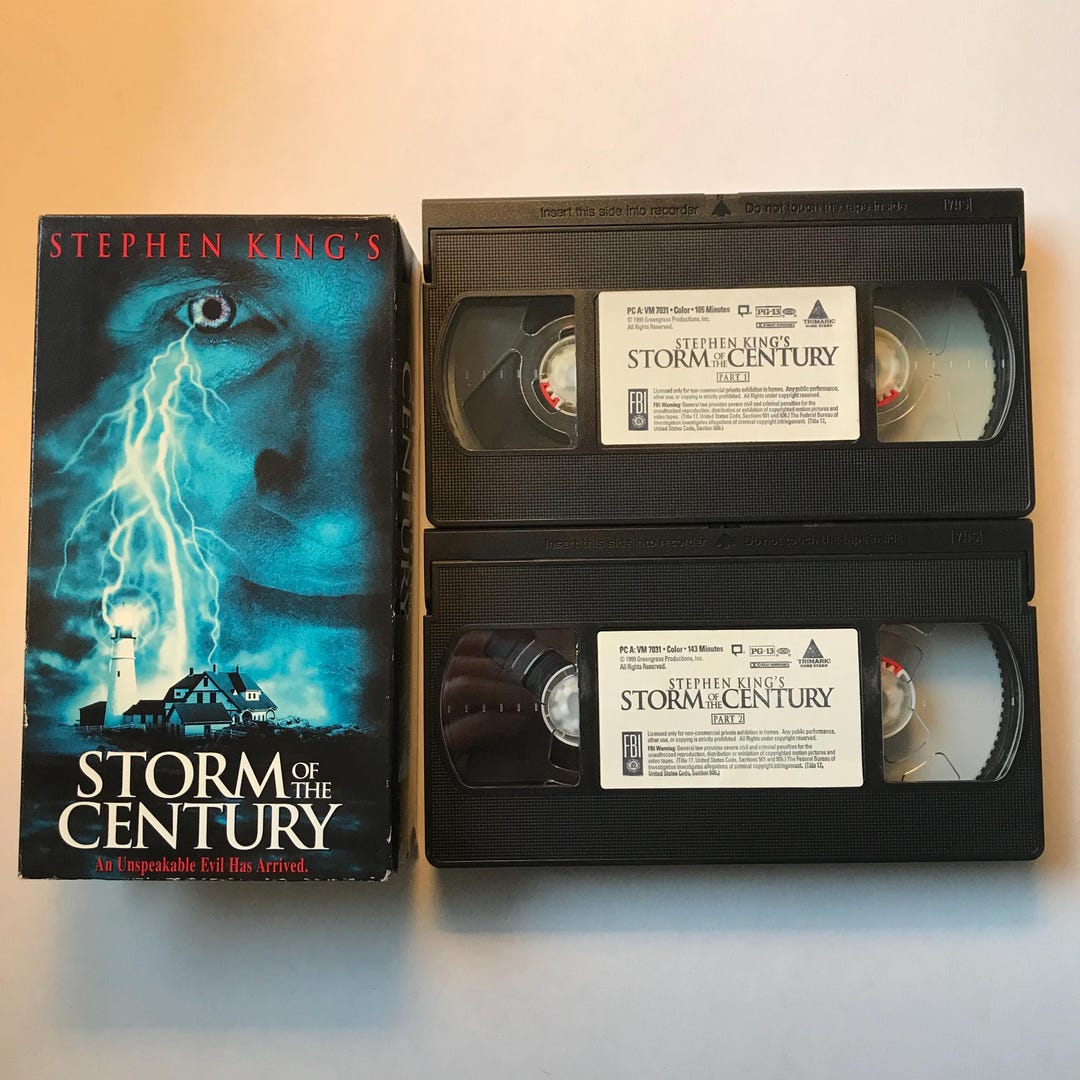 Storm of the Century VHS 2-tape Set Stephen King 1999 Horror Mini ...