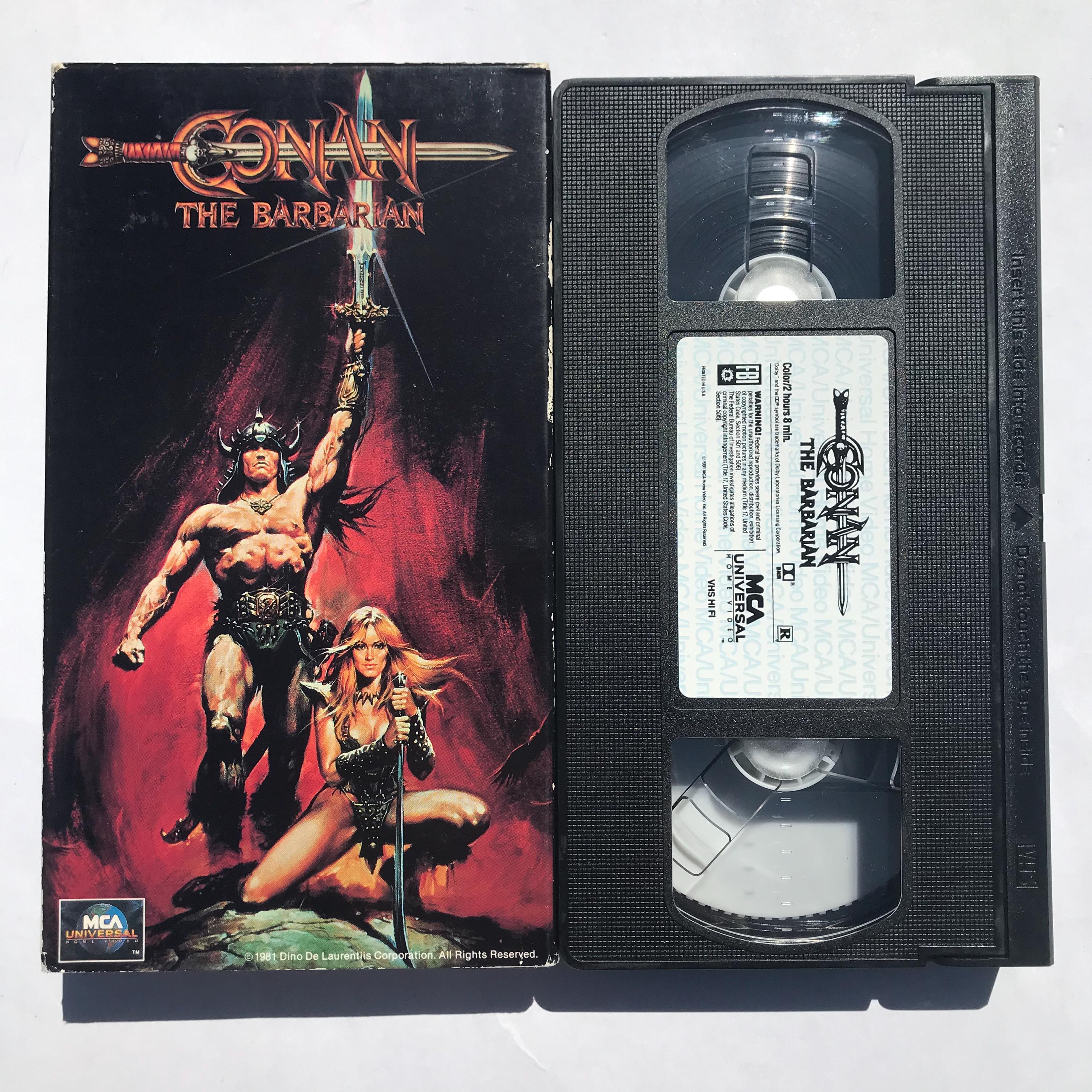 Vintage Conan the Barbarian VHS Tape Retro 80s Fantasy Film Gift - Etsy