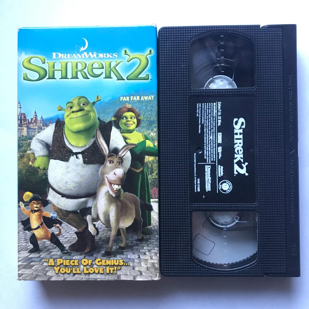 Vintage Shrek 2 VHS Tape Dreamworks Retro Animation 2004 Gift - Etsy