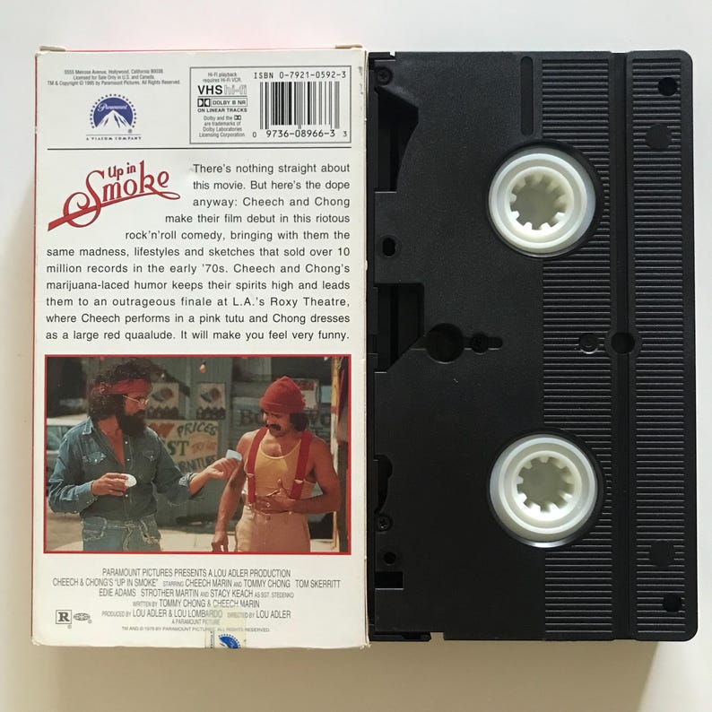 Up in Smoke VHS Tape Cheech and Chong 70s Stoner Comedy - Etsy