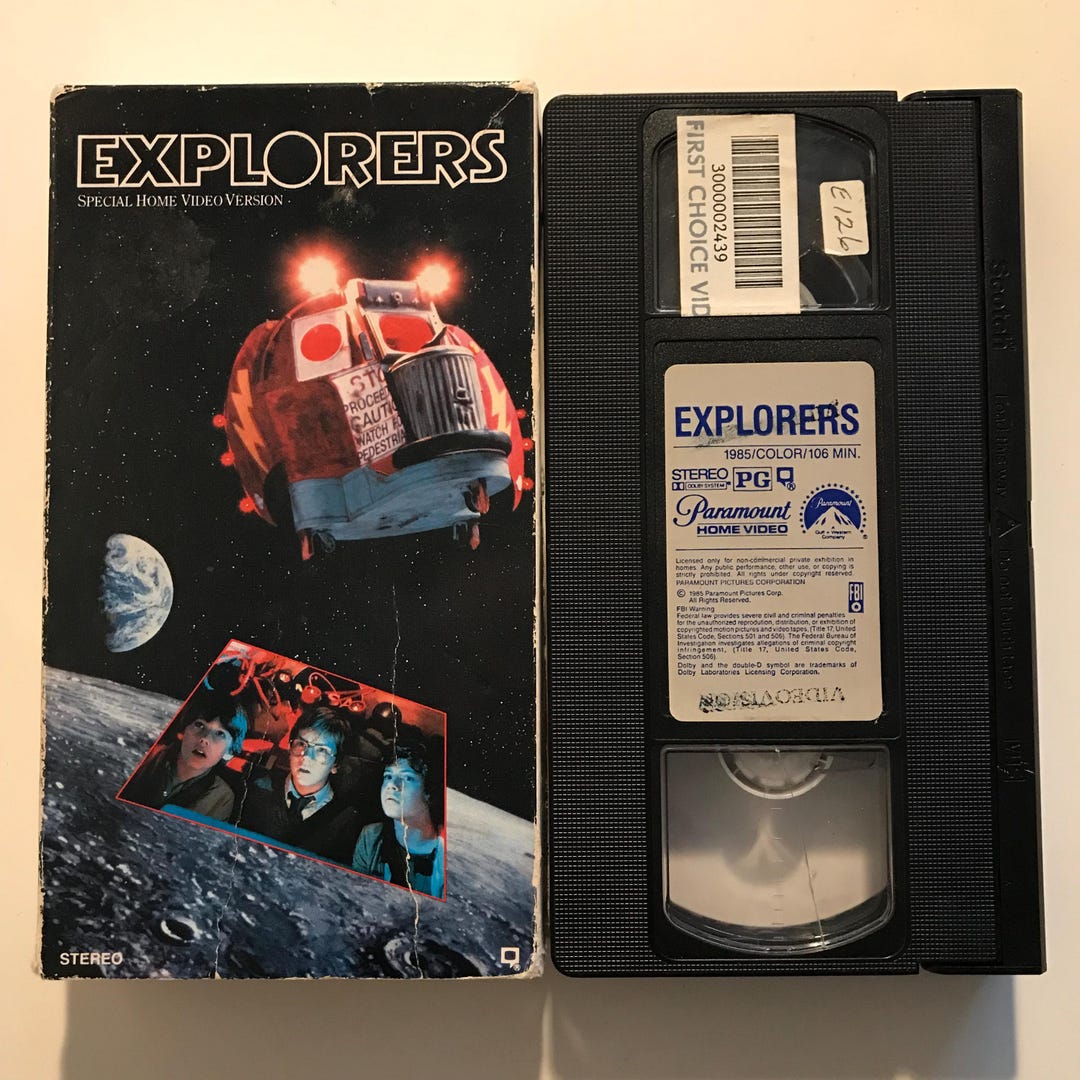 Explorers VHS Tape 80s Sci-fi Adventure Ethan Hawke River Phoenix - Etsy UK