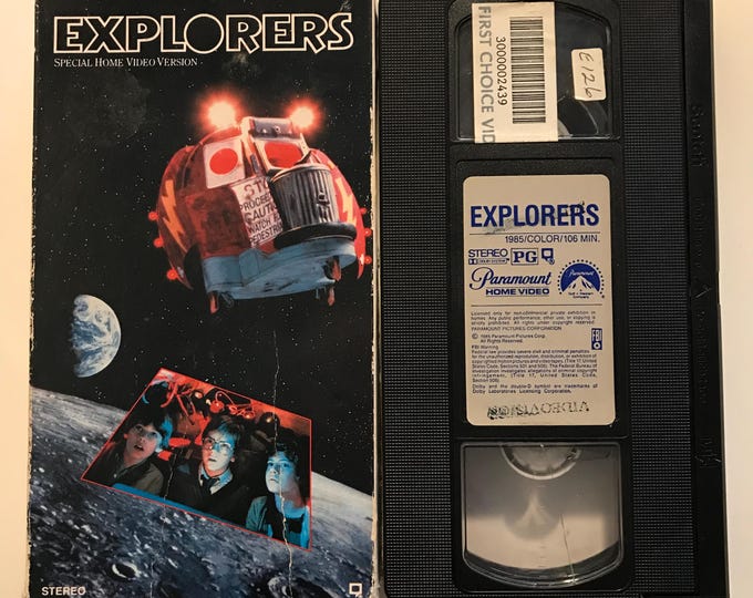 Explorers VHS Tape 80s Sci-fi Adventure Ethan Hawke River Phoenix - Etsy