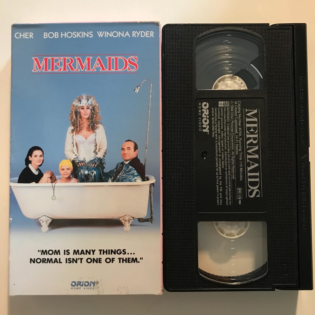 Vintage Mermaids VHS Tape 90s Cher Winona Ryder - Etsy