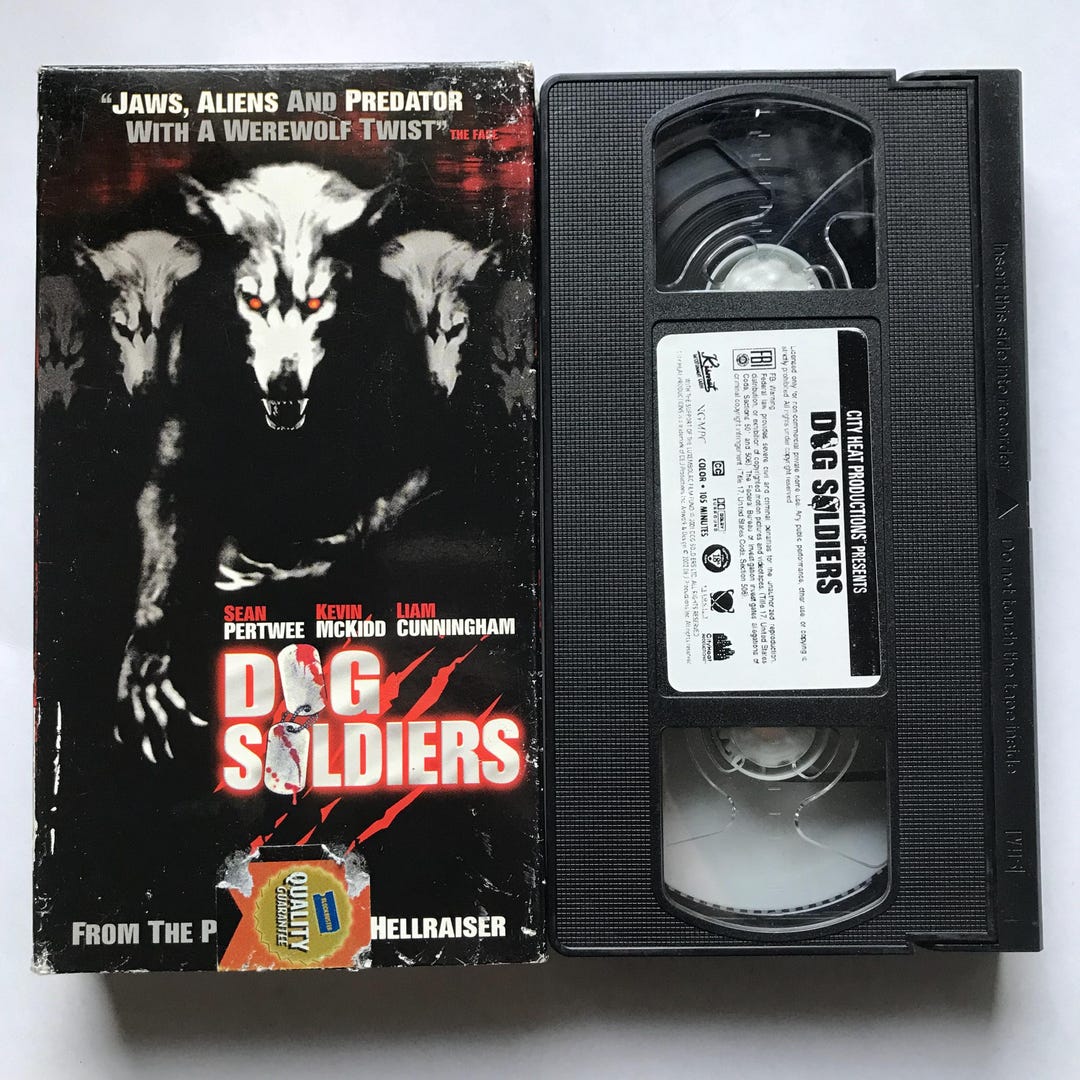 Dog Soldiers VHS Tape Retro 2000s Werewolf Horror - Etsy