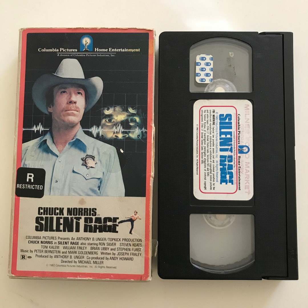 Silent Rage VHS Tape 80s Chuck Norris Horror Action Original First ...