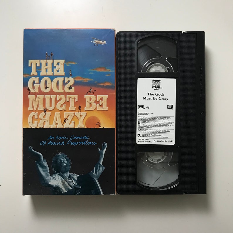 The Gods Must Be Crazy VHS Tape 80s Cult Comedy Movie Gift - Etsy