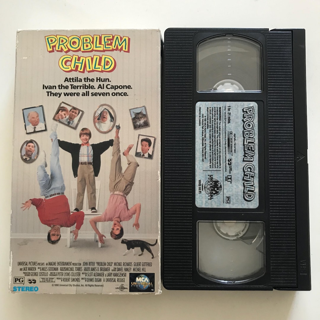 Problem Child VHS Tape 1990 Nostalgic Comedy 90s John Ritter - Etsy