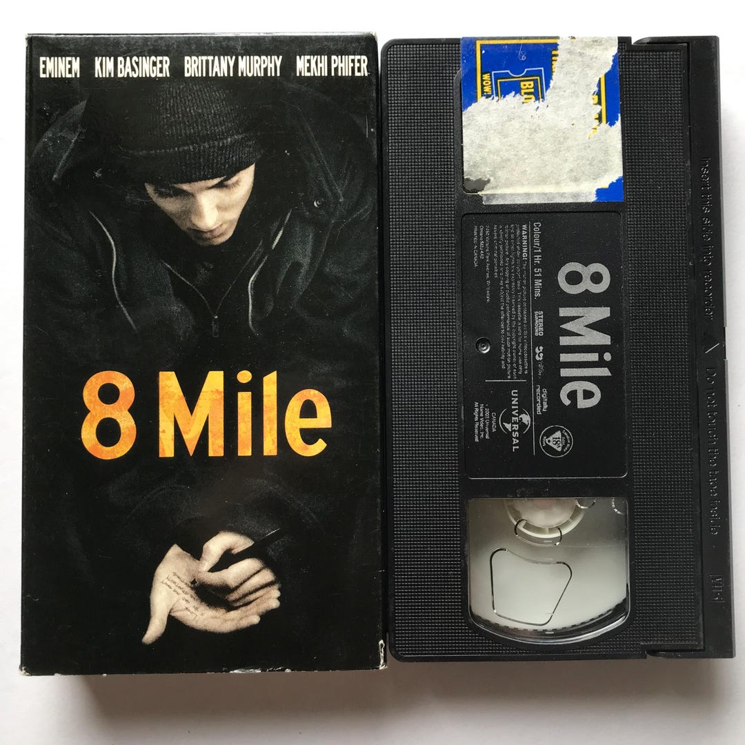 Vintage 8 Mile VHS Tape 2002 Eminem Battle Rap 2000s Nostalgia - Etsy