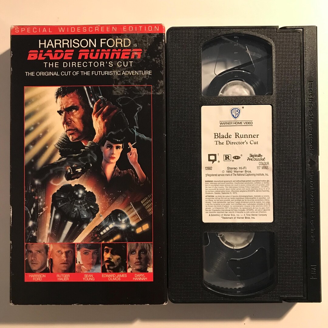 Vintage Blade Runner VHS Tape Director's Cut 80s Sci-fi Cult Film - Etsy