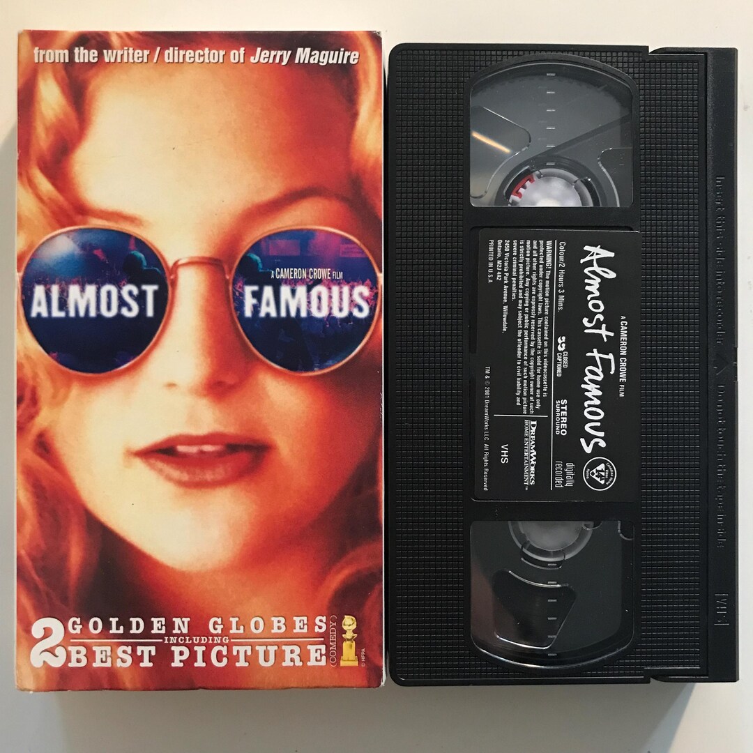 Almost Famous VHS Tape 2000 Coming of Age Comedy Y2K Nostalgia - Etsy