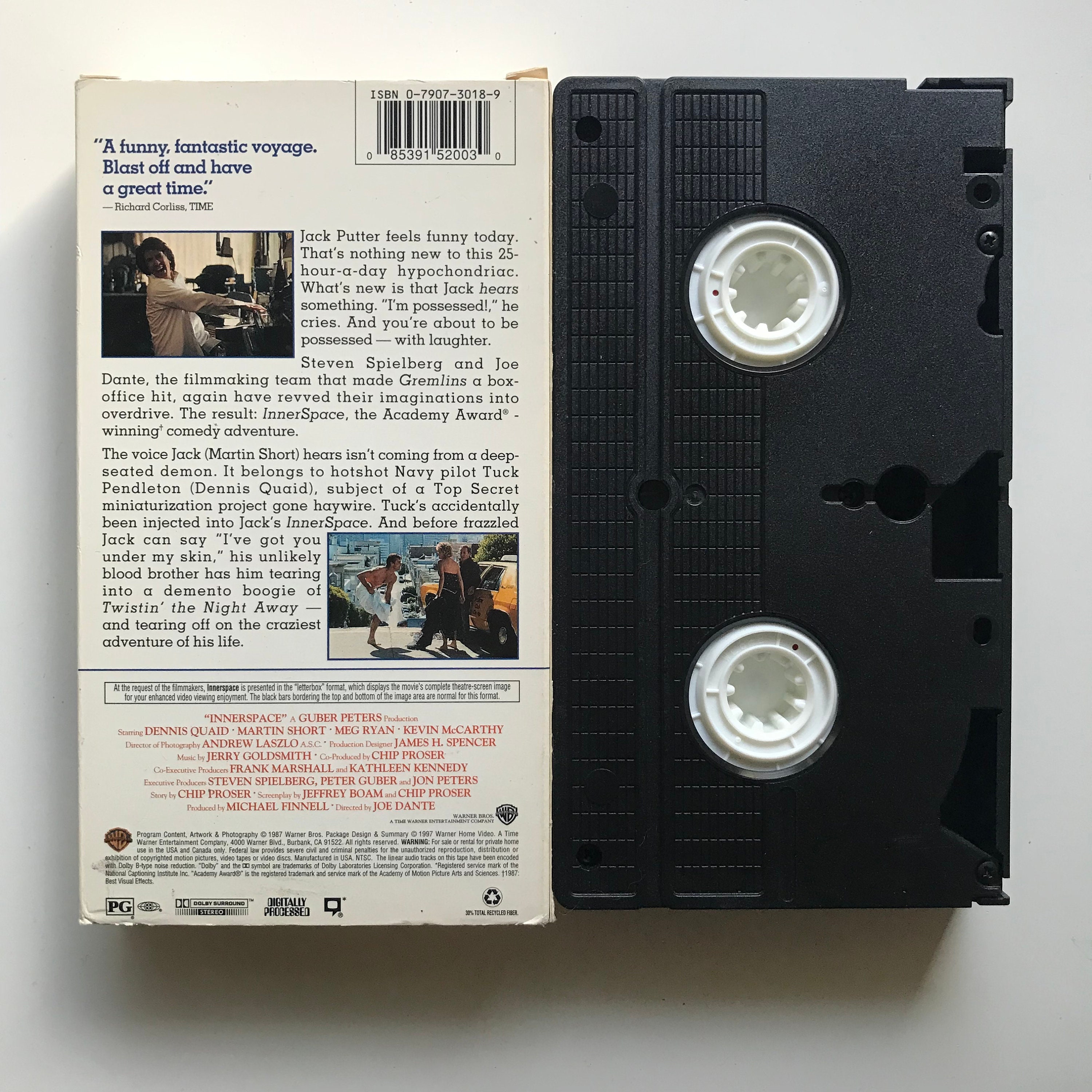 Innerspace VHS Tape Vintage Warner Bros 80s Adventure Film - Etsy