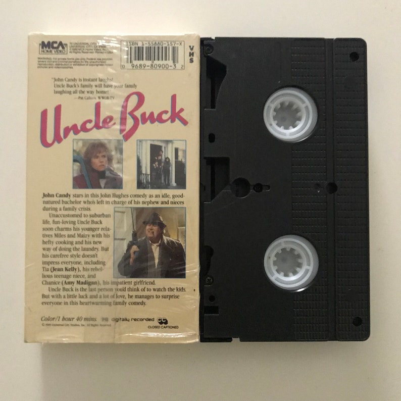 Uncle Buck VHS Tape John Candy John Hughes 80s Cult Film W/ - Etsy