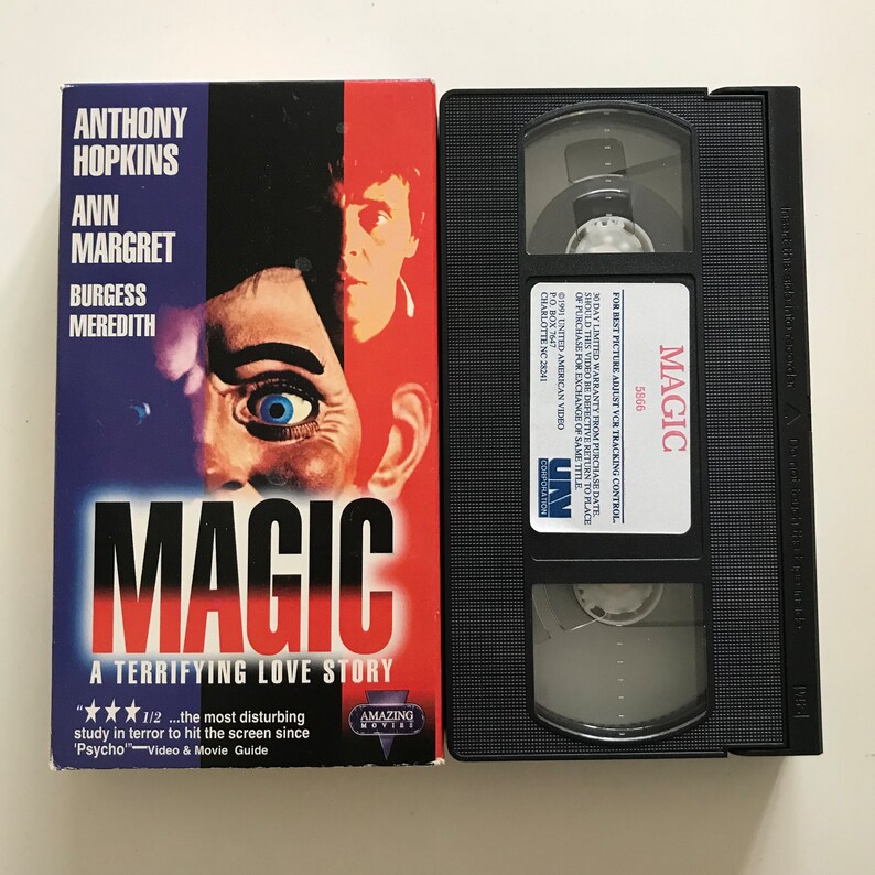 Vintage Magic VHS Tape 1978 Horror Psycho Thriller Anthony Hopkins - Etsy