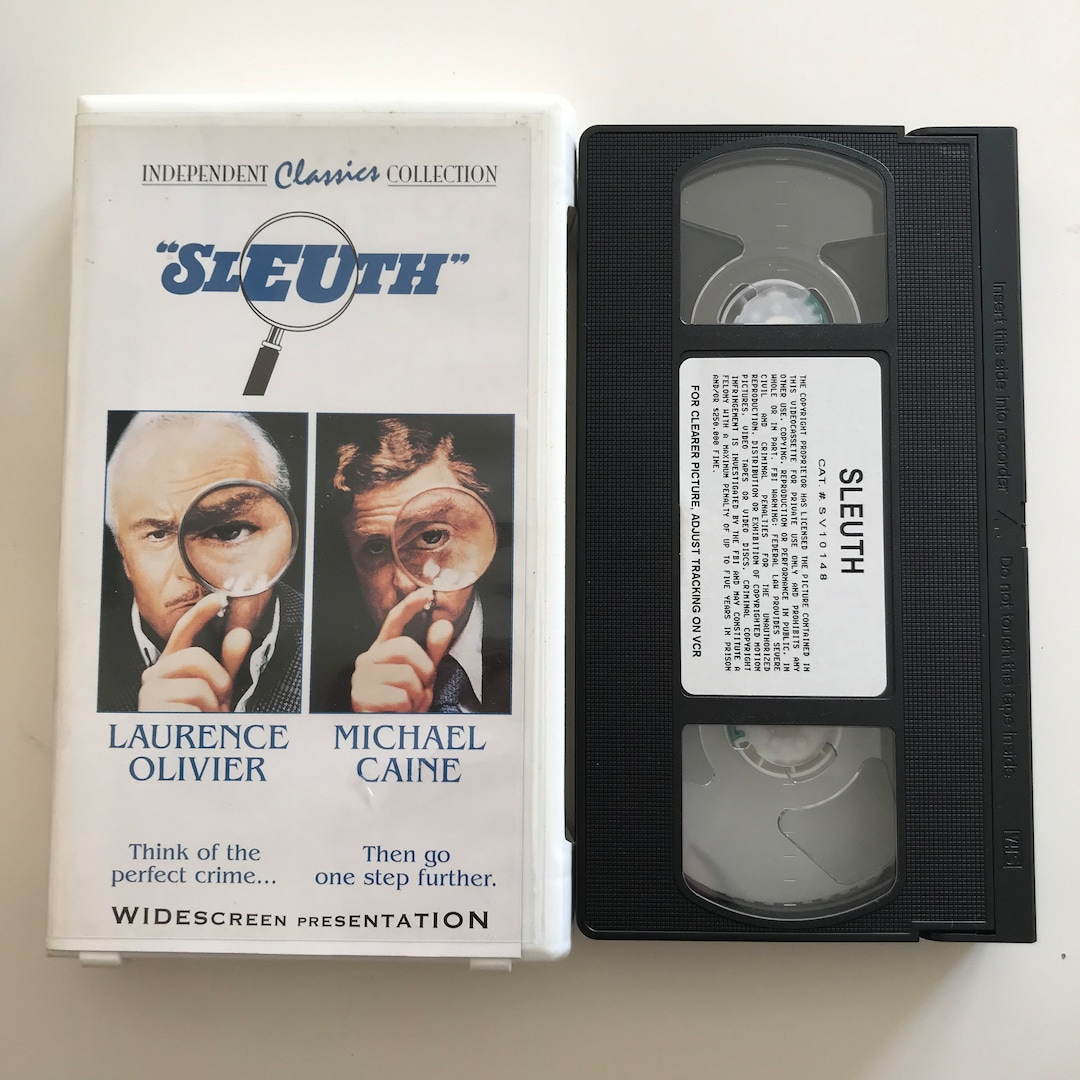 Sleuth VHS Anchor Bay Clamshell 1972 Suspense Mystery Movie Michael ...