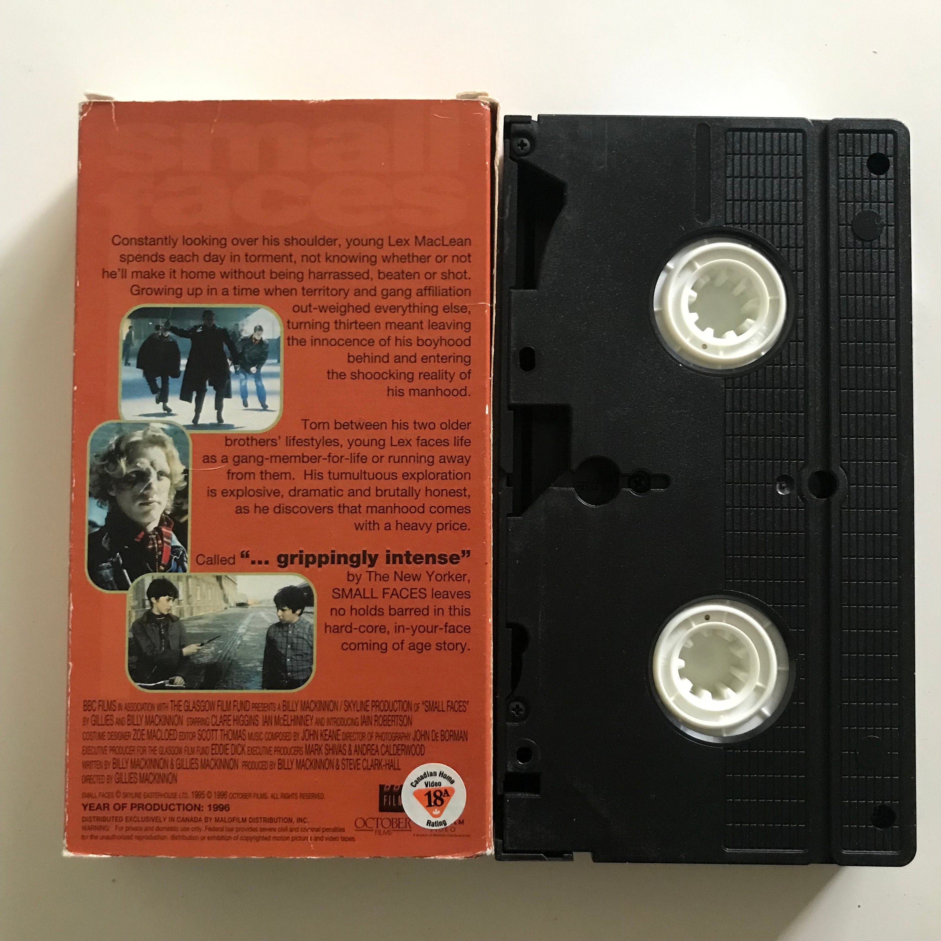 Small Faces VHS Tape 1996 90s Scottish Coming-of-age Film Gillies ...