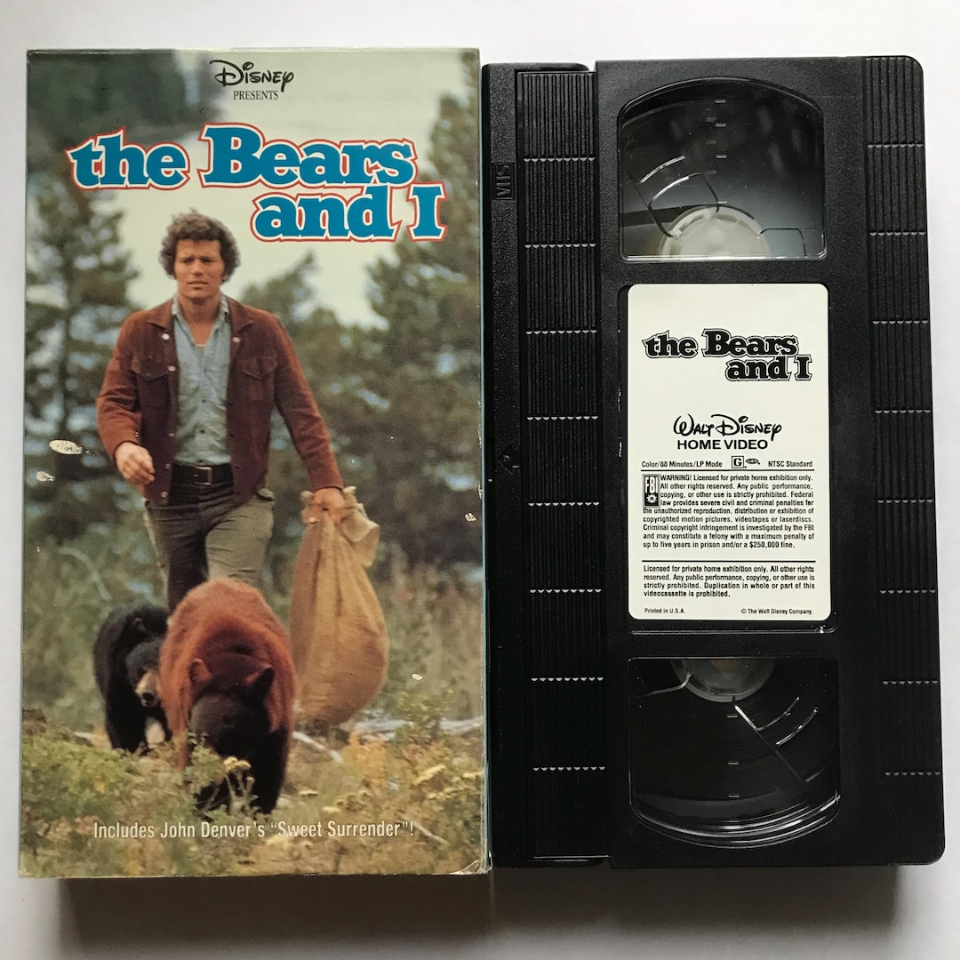 The Bears and I VHS Tape Walt Disney 70s Family Adventure - Etsy
