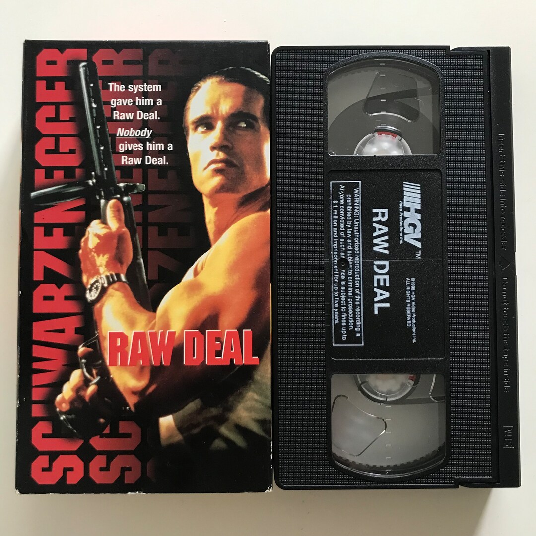 Vintage Raw Deal VHS Tape 80s Action Arnold Schwarzenegger - Etsy