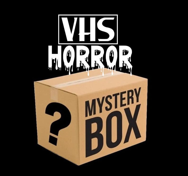 Horror VHS Mystery Box 4 Original VHS Tapes Retro 80s 90s Analog Horror ...