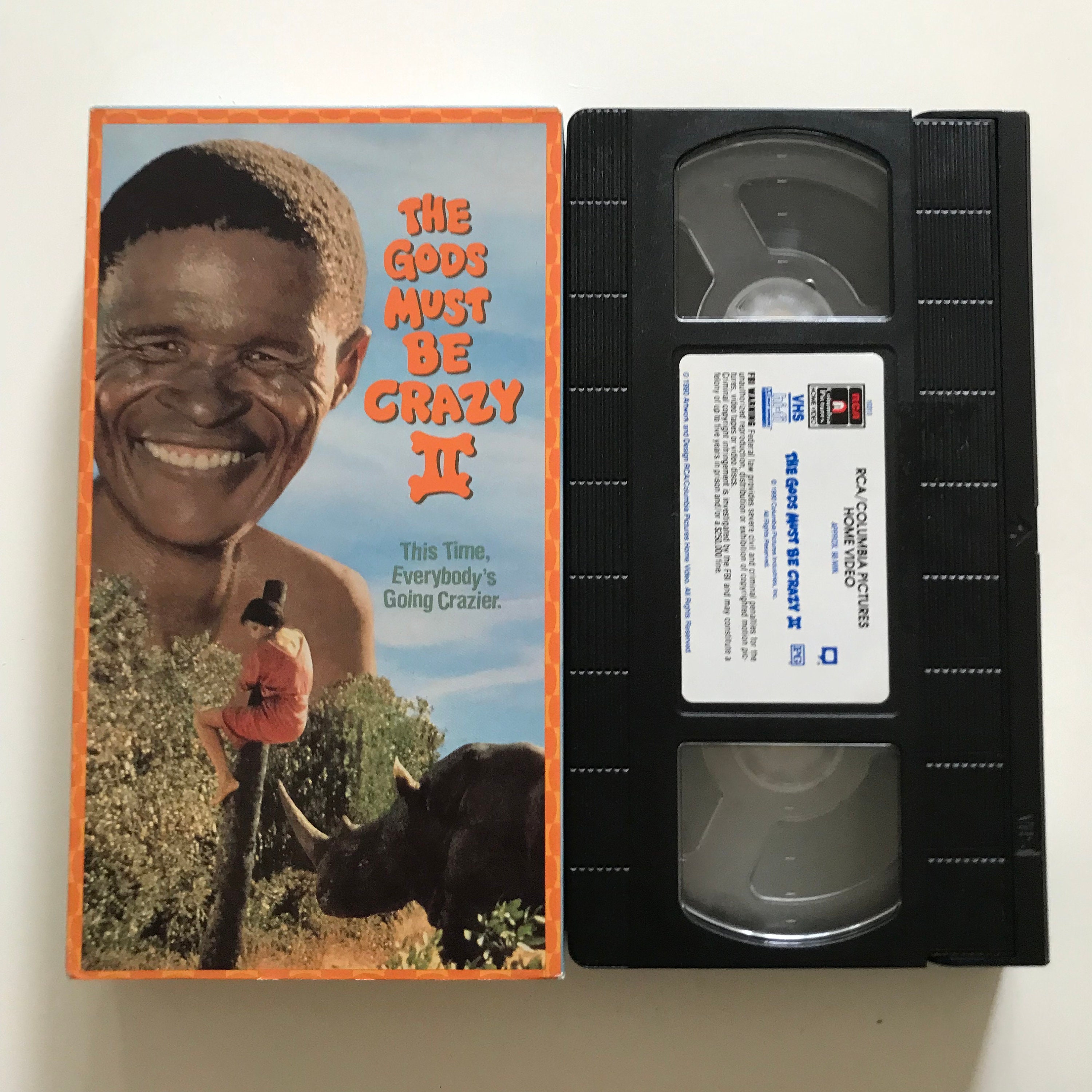 The Gods Must Be Crazy II VHS Tape 1990 Cult Comedy Movie Gift - Etsy