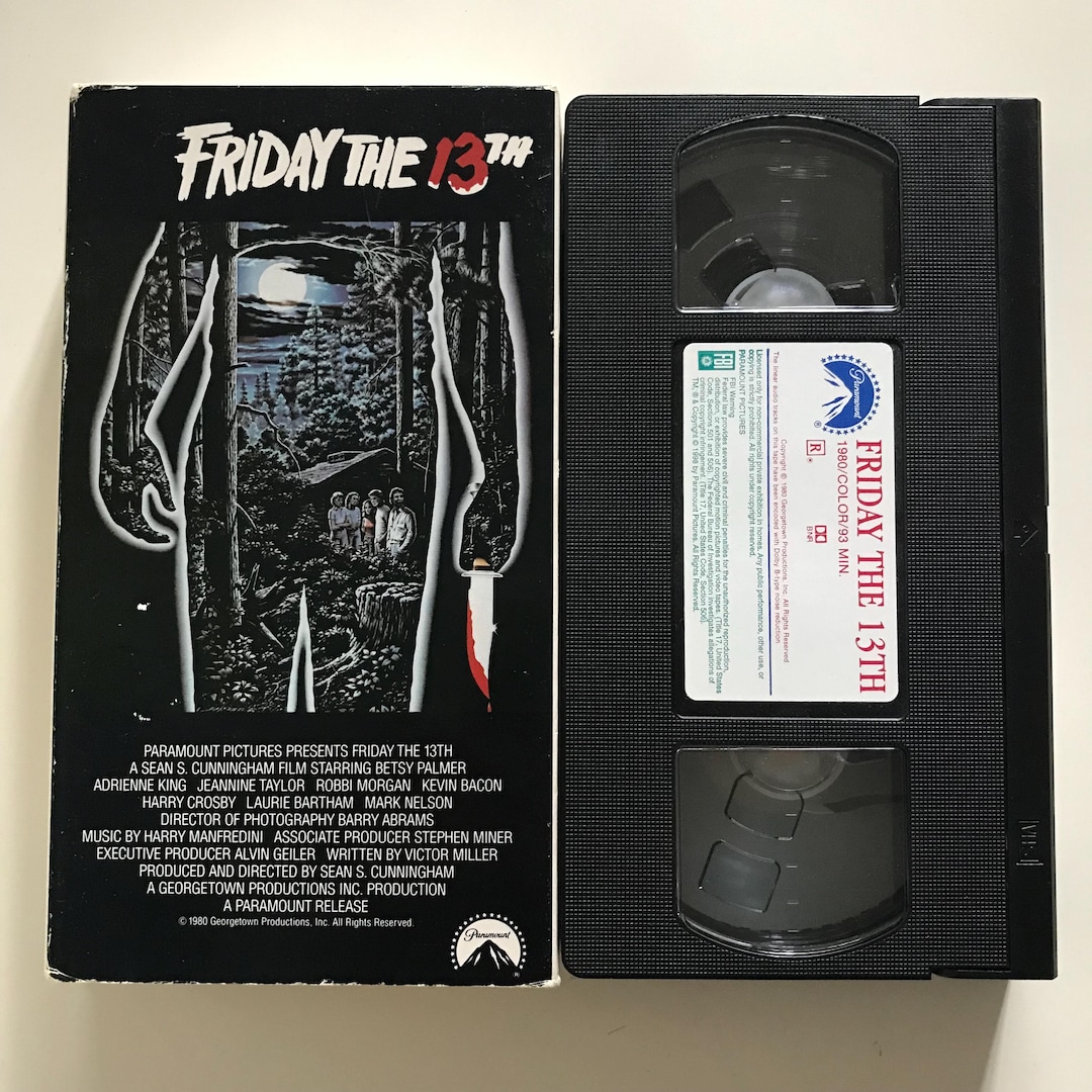 Vintage Friday the 13th VHS Tape Original 1980 Horror Slasher 80s ...
