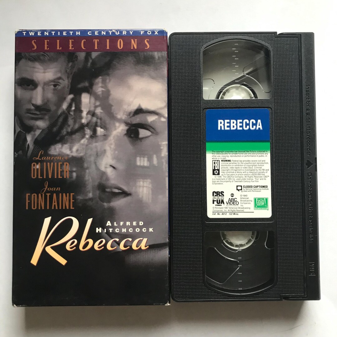 Rebecca VHS Tape 1940 40s Alfred Hitchcock Suspense Thriller - Etsy