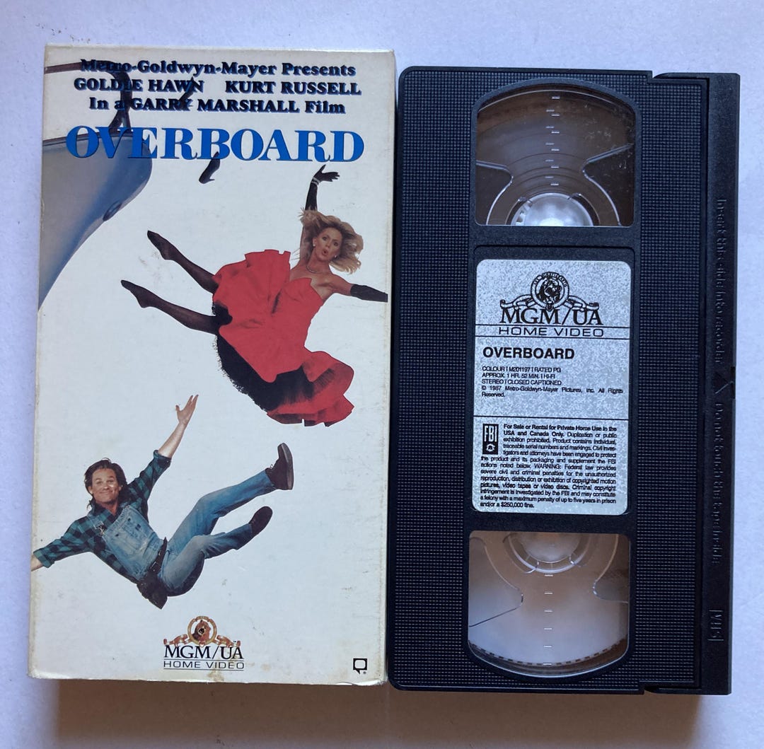 Overboard VHS Tape Goldie Hawn Kurt Russell 80s Screwball Comedy - Etsy