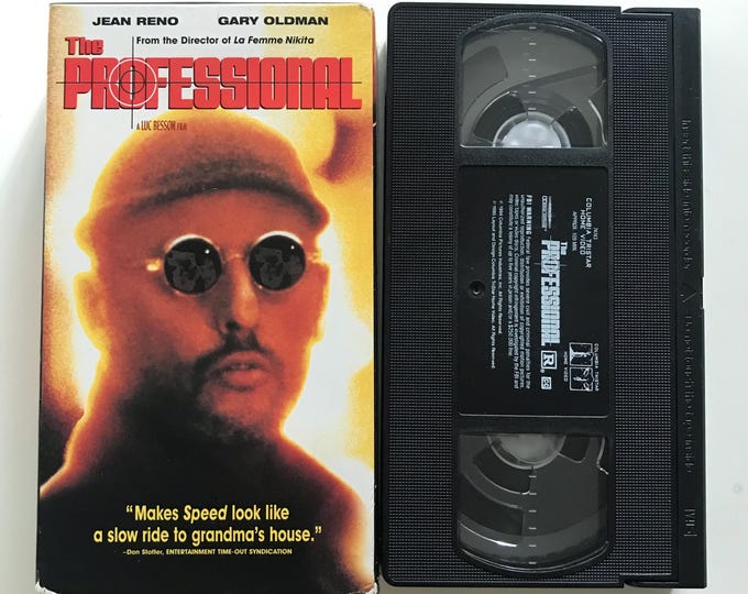 The Professional VHS Tape Luc Besson Gary Oldman 90s Cult Thriller - Etsy