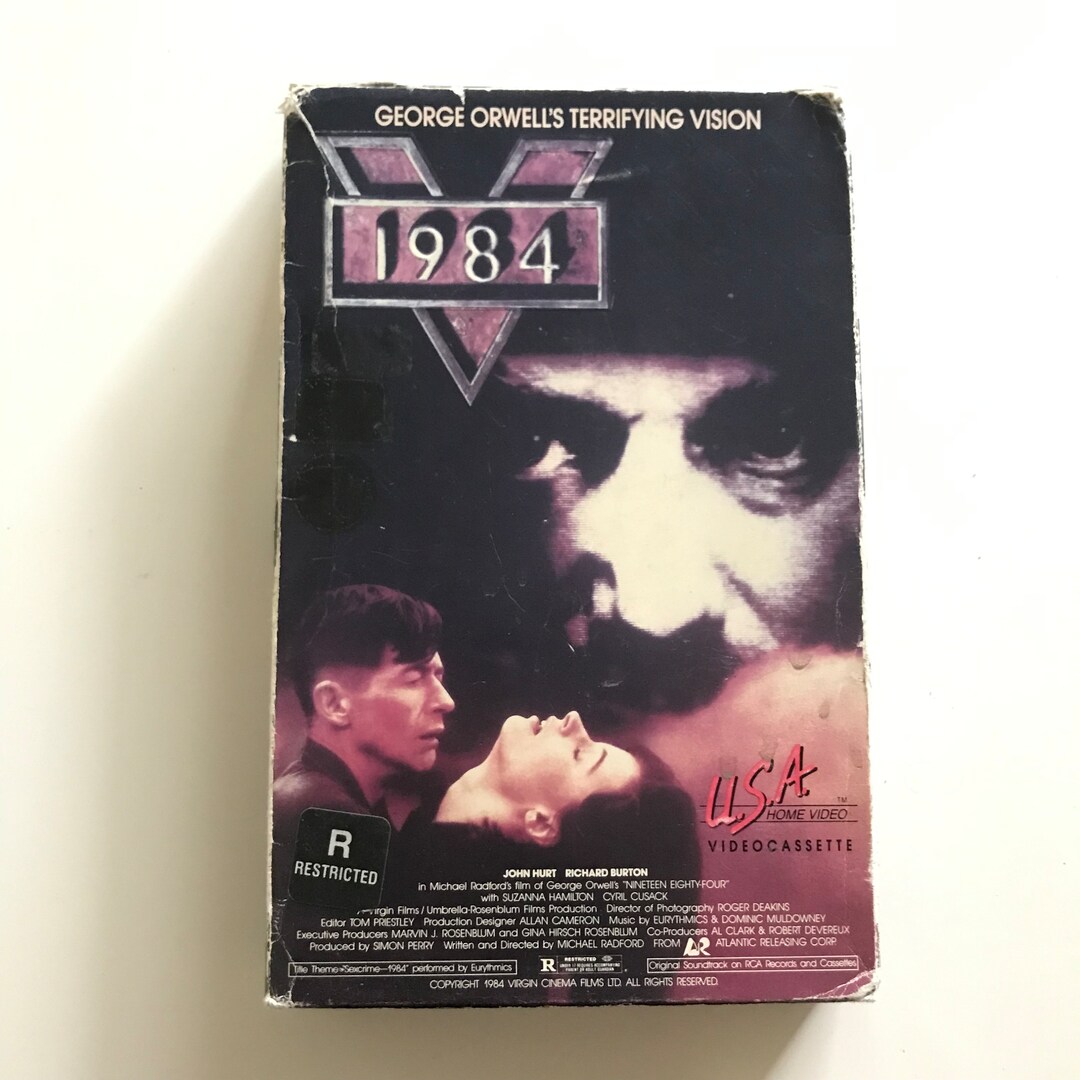 Vintage 1984 VHS Tape USA Home Video Big Box 80s George Orwell - Etsy