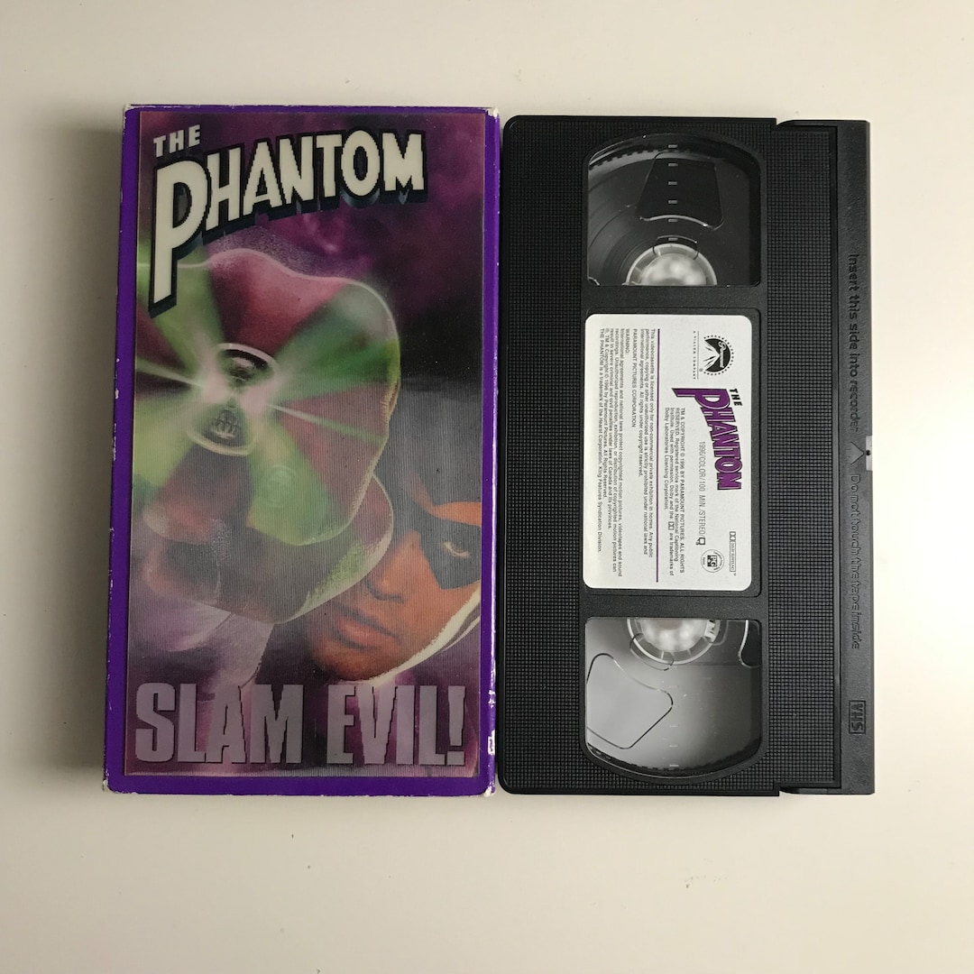 The Phantom VHS Tape 1996 90s Home Video Lenticular Cover Comic Series ...