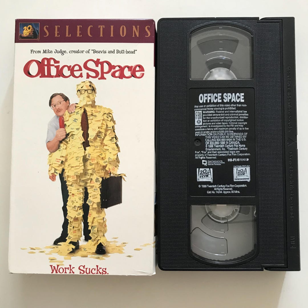 Office Space VHS Tape 90s Cult Comedy Mike Judge Gift - Etsy