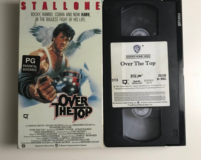 Over the Top VHS Tape 80s Sylvester Stallone Film 1987 Arm Wrestling - Etsy