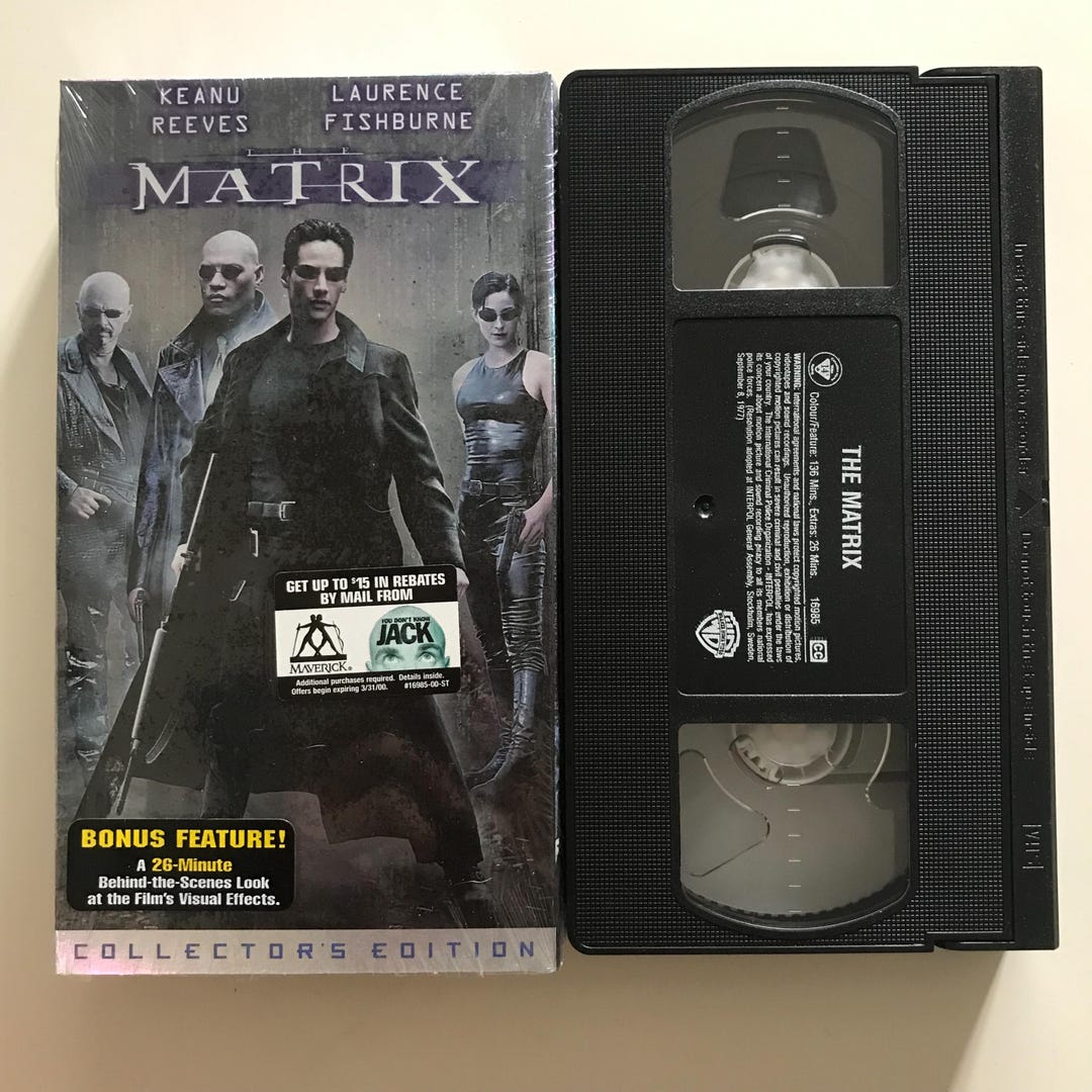The Matrix VHS Tape Collector's Edition + Extras 90s Keanu Reeves - Etsy
