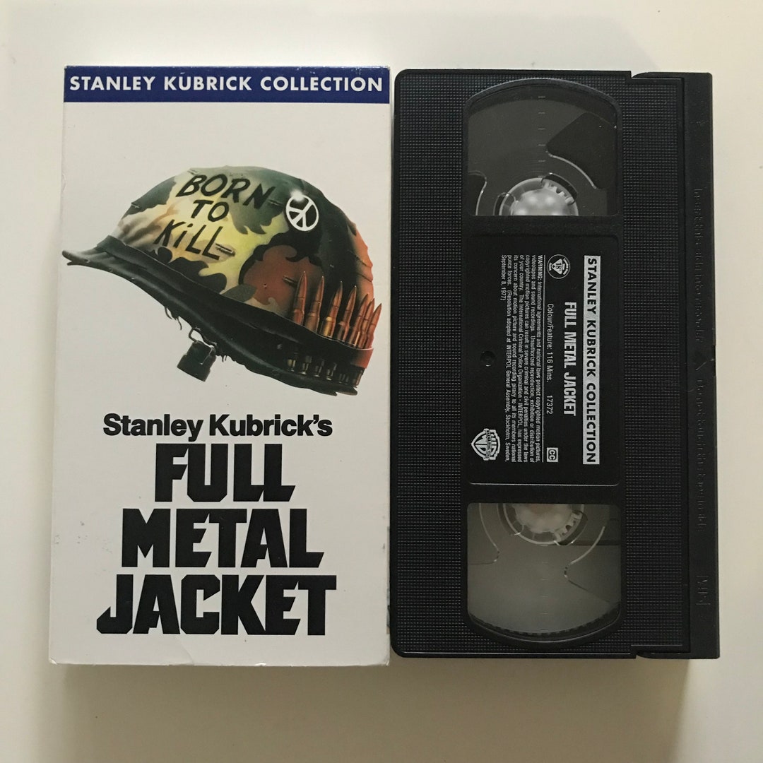 Full Metal Jacket VHS Tape Retro Stanley Kubrick 80s Cult Film ...