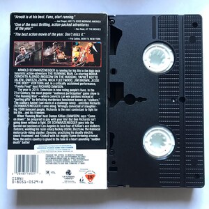 The Running Man VHS Tape Vestron Video Arnold Schwarzenegger 80s Action ...