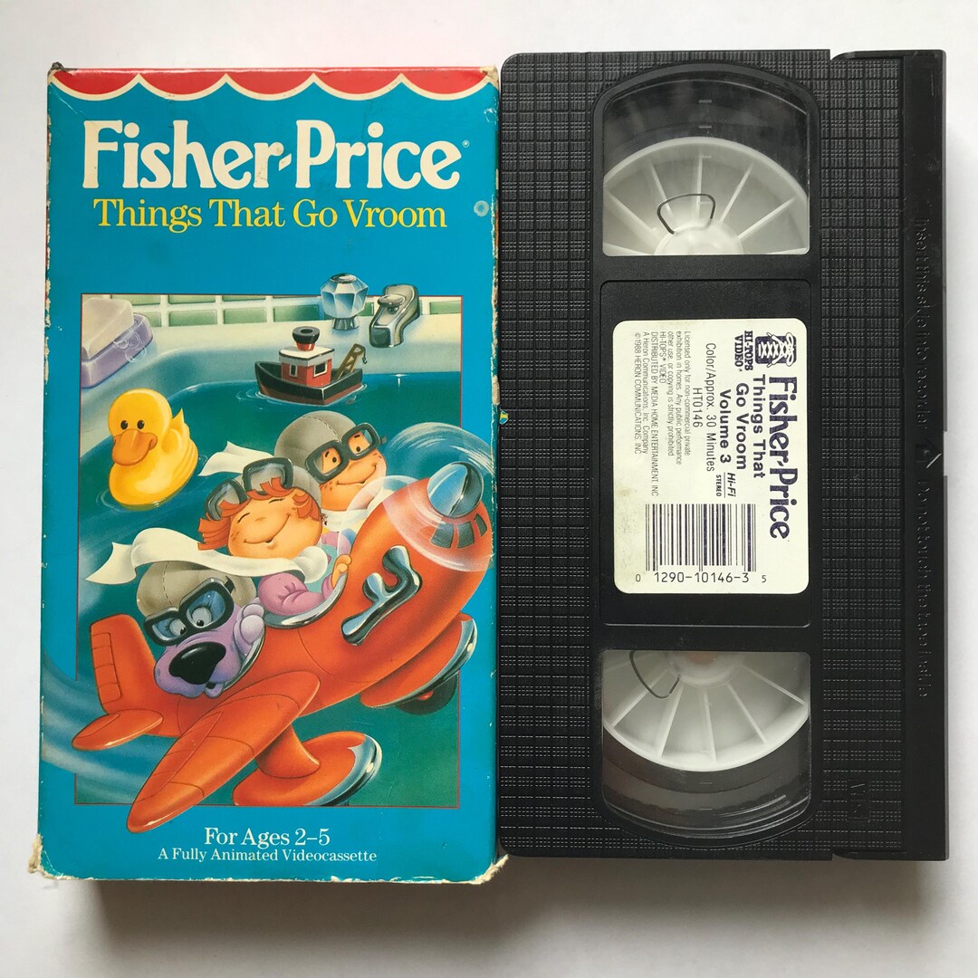 Vintage Fisher-price Things That Go Vroom VHS Hi-tops Video Retro 80s ...
