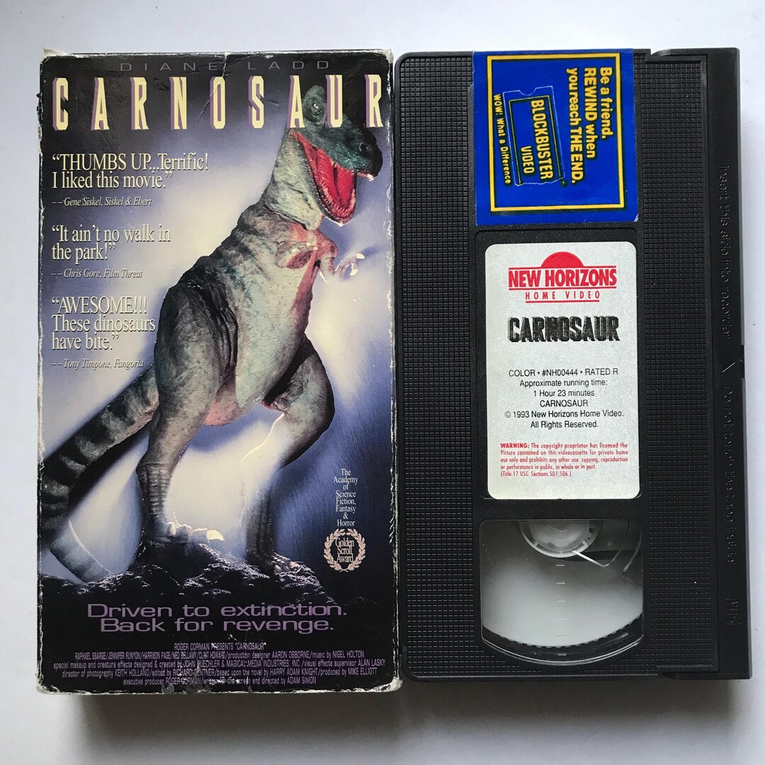 Carnosaur VHS Tape 90s Horror Sci-fi B-movie Roger Corman - Etsy
