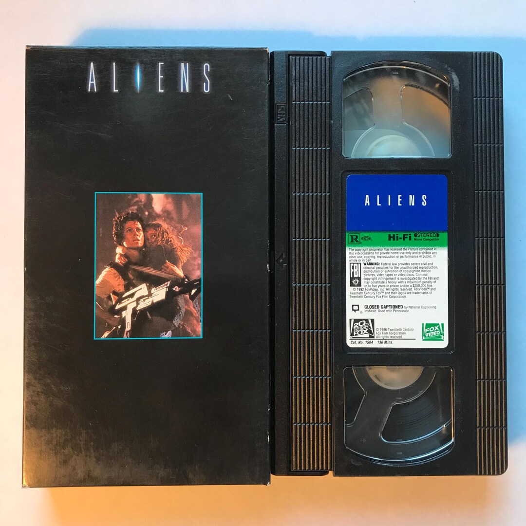 Vintage Aliens VHS Tape 1986 Cult Sci-fi Sigourney Weaver Fox Video - Etsy