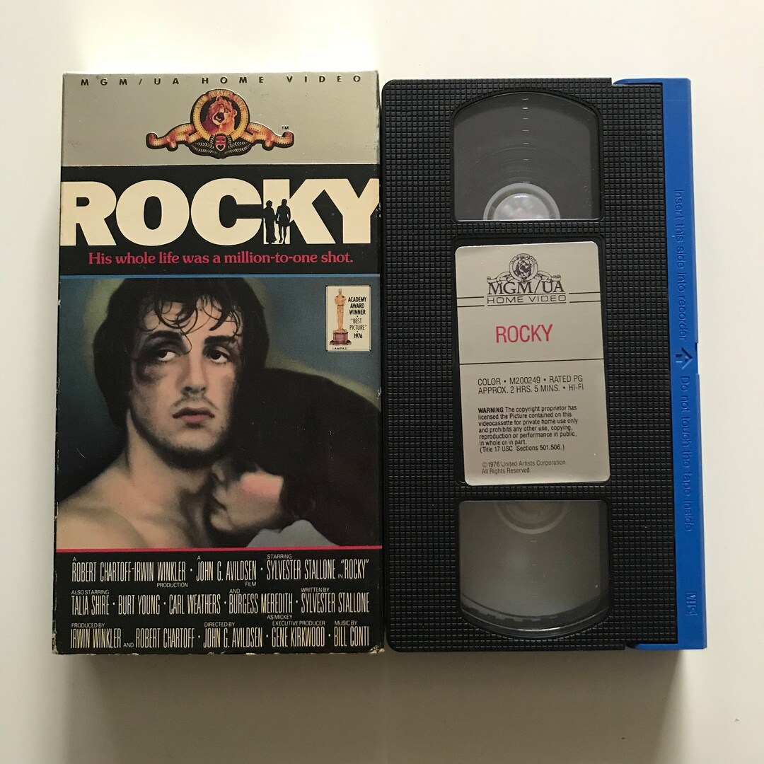 Vintage Rocky VHS Tape 70s Cult Film Sylvester Stallone Boxing - Etsy ...